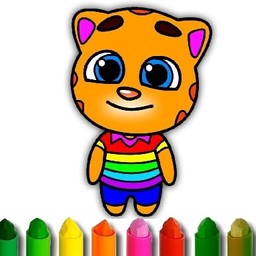 Talking Tom Coloring Book - Online Games - Cookh5 Games